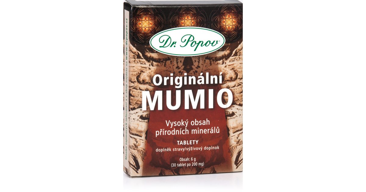Dr. Popov Original Mumio with a high content of natural minerals ...