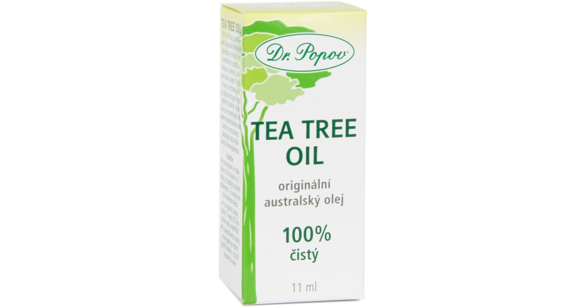 Dr. Popov Tea Tree Oil 100% cold-pressed tea tree oil with antiseptic ...