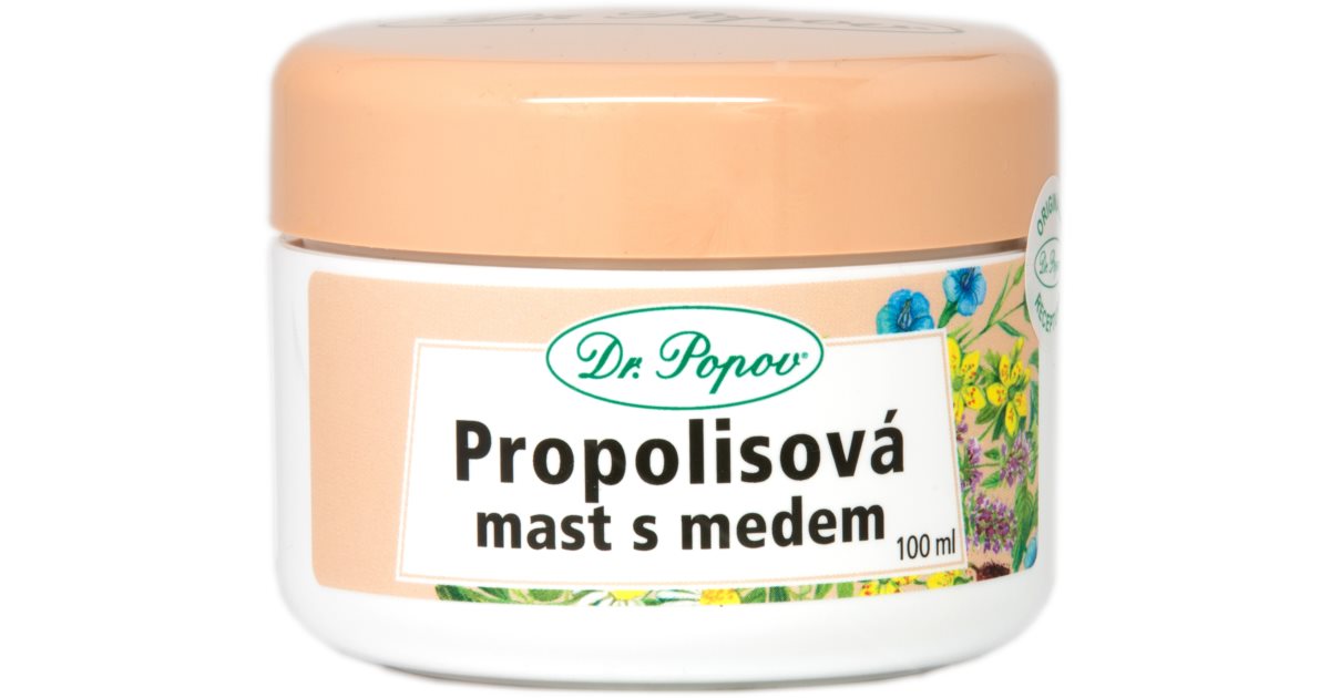 Dr. Popov Herbal ointments Propolis with honey ointment for itchy and ...
