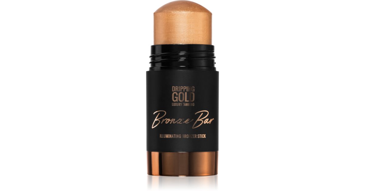 Dripping Gold Luxury Tanning Bronze Bar brozer illuminante per viso e ...