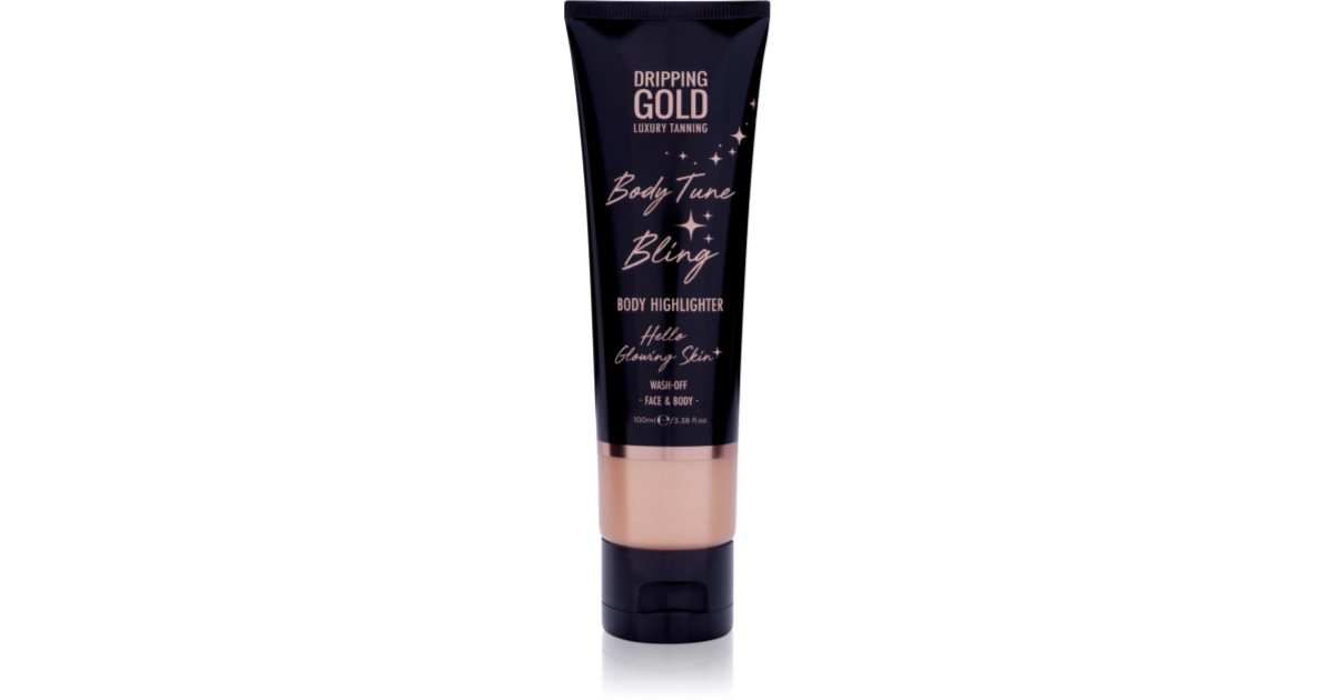 Dripping Gold Luxury Tanning Body Tune Bling illuminante in crema per ...