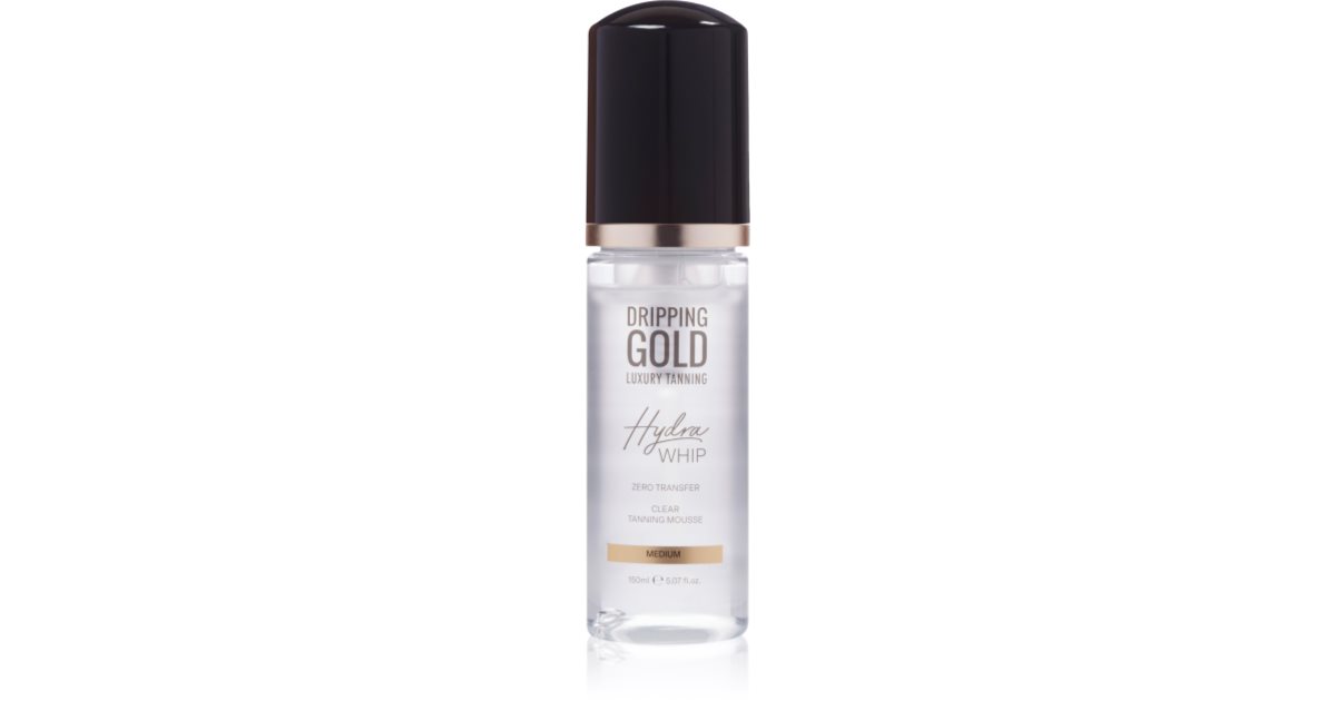 Dripping Gold Luxury Tanning Hydra Whip transparent self-tanning mousse ...