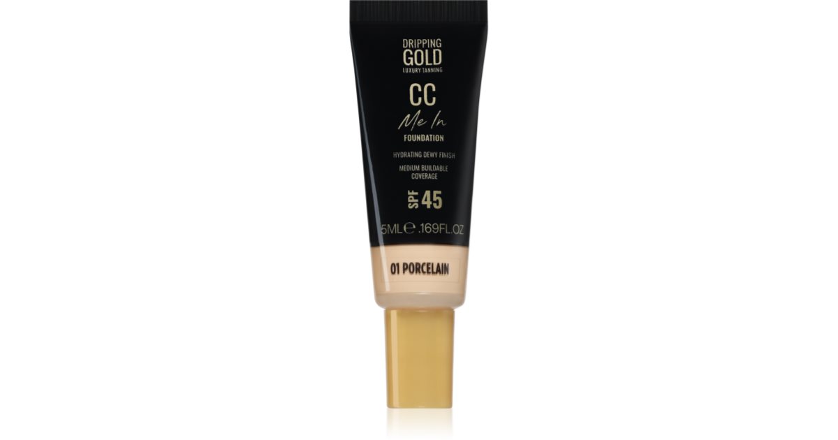 Dripping Gold CC Me In Mini Trial lightweight foundation SPF 45 ...