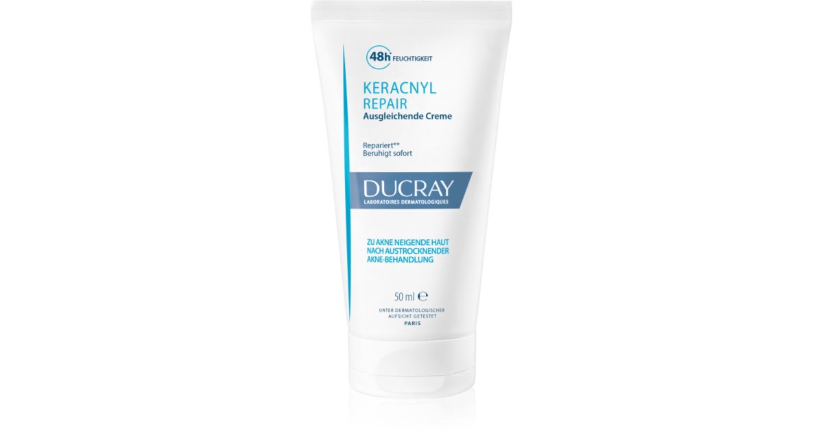 Ducray Keracnyl regenerating and moisturising cream for skin left dry ...