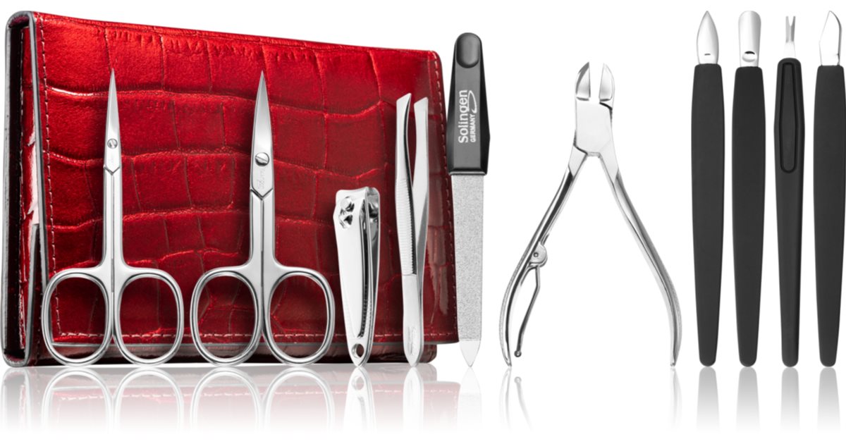 DuKaS Premium Line Solingen 252 set na manikúru Burgundy (+ puzdro ...