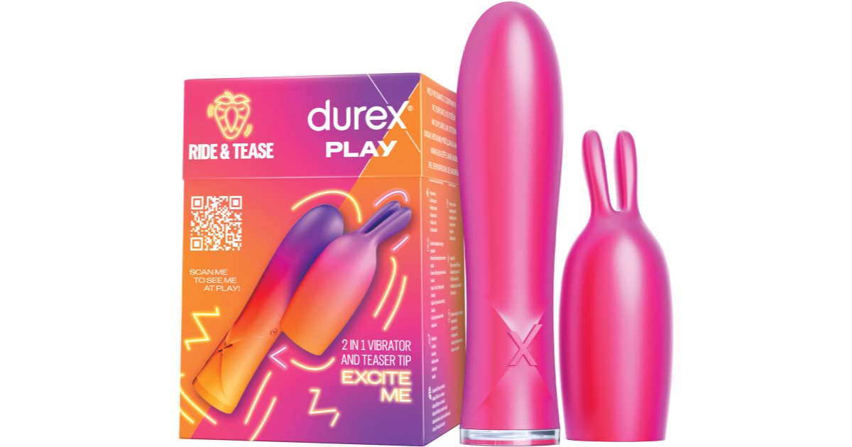 Durex Play Vibe & Tease vibrator with clitoral stimulator | notino.ie