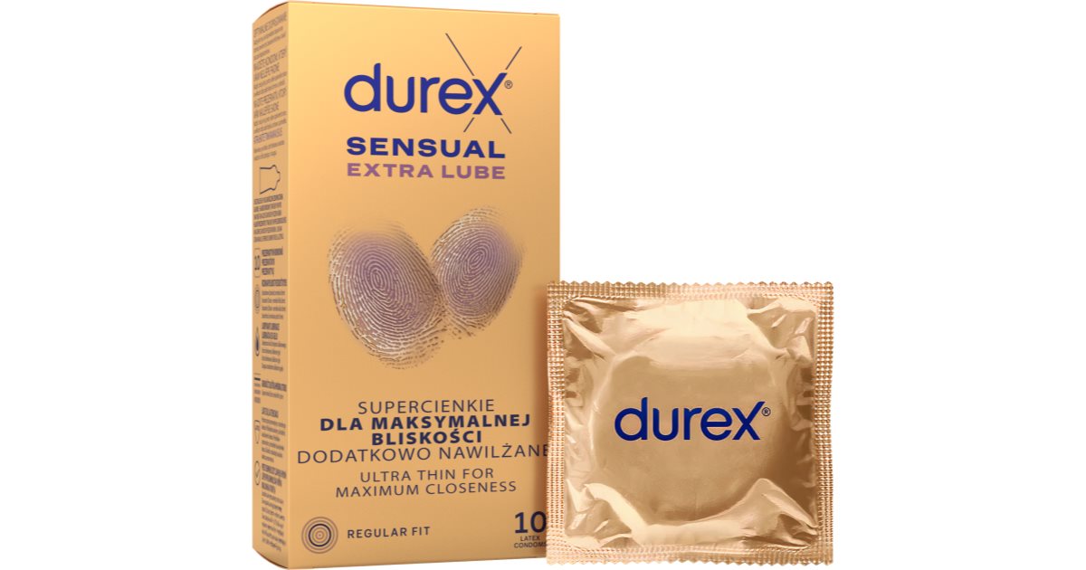 Durex Sensual Extra Lube condoms | notino.ie