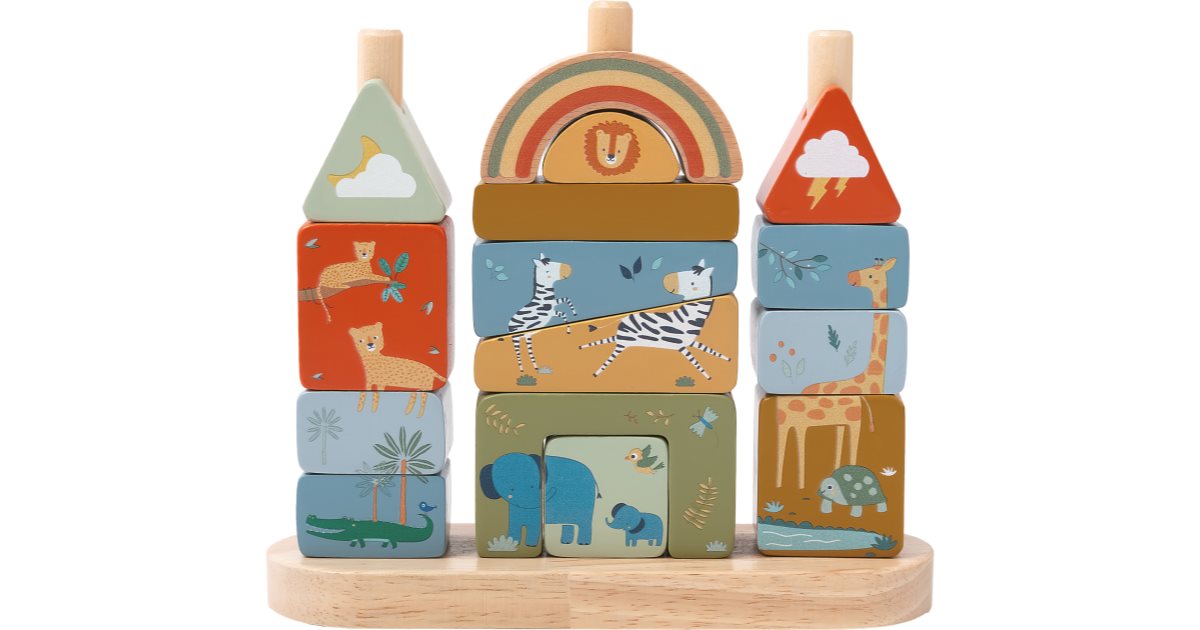 2Kids Toys Shape-Fitting Blocks Safari cubes wooden | notino.co.uk