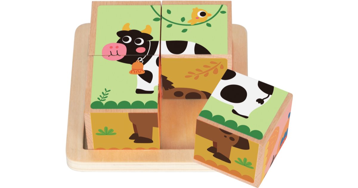2Kids Toys Wooden Blocks Farm 2 cubes wooden | notino.co.uk