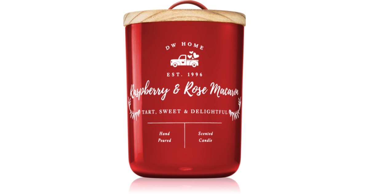 DW Home Farmhouse Raspberry & Rose Macaron scented candle | notino.co.uk