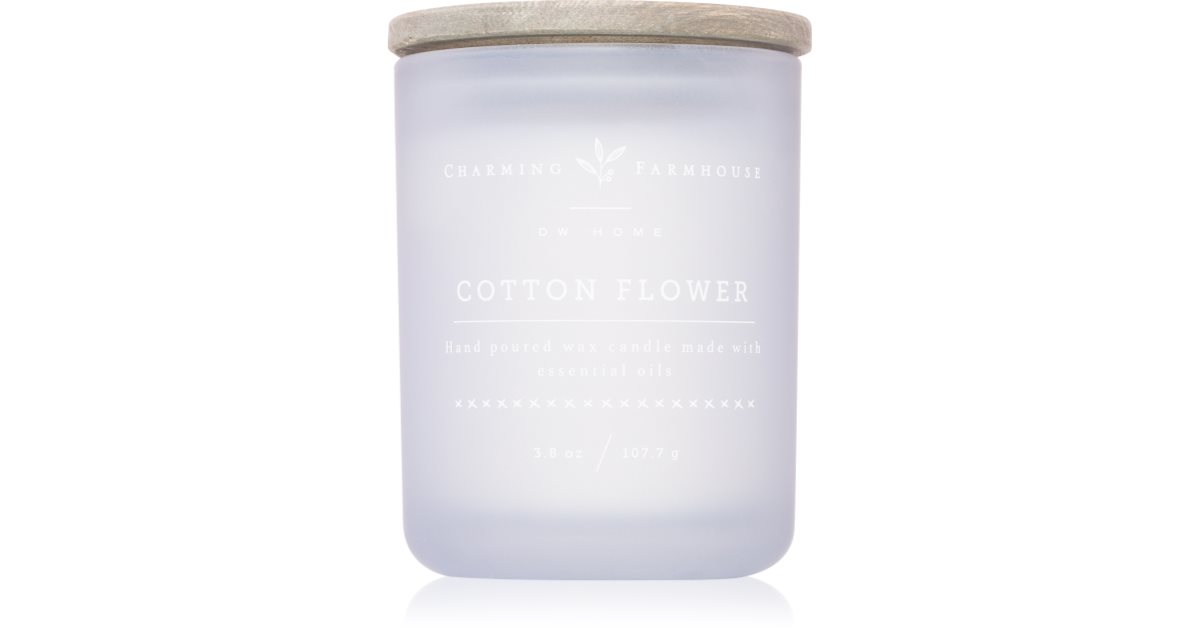 DW Home Charming Farmhouse Cotton Flower candela profumata | notino.it