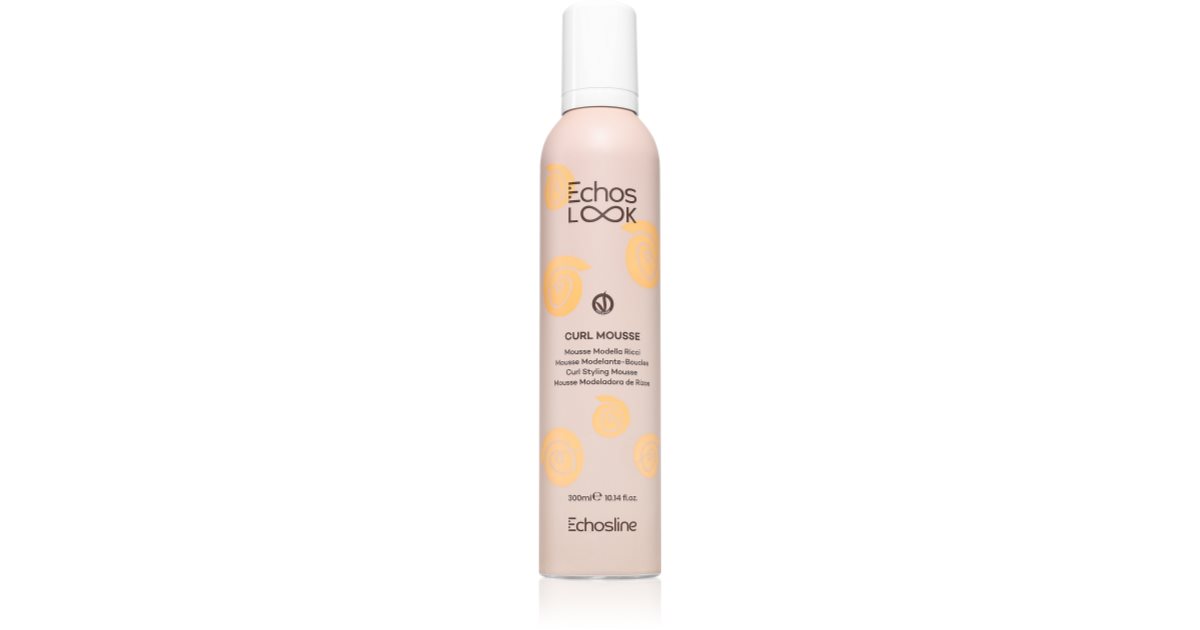 Echosline Curl Mousse espuma fijadora styling para cabello rizado ...