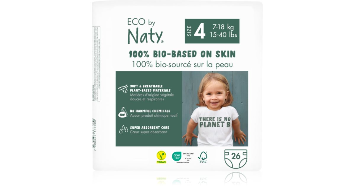 ECO by Naty Nappies Maxi Size 4 jednorázové EKO pleny | notino.cz