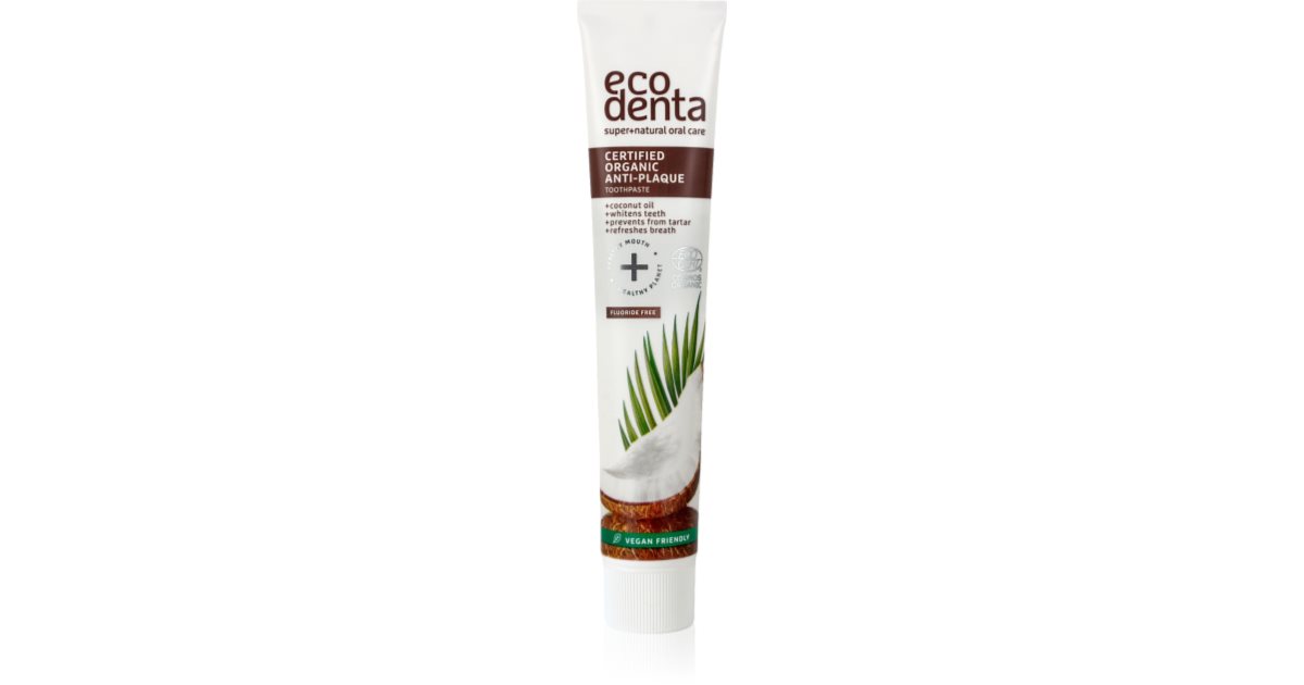 Ecodenta Certified Organic Anti-plaque Zobu pasta veselīgām smaganām un ...