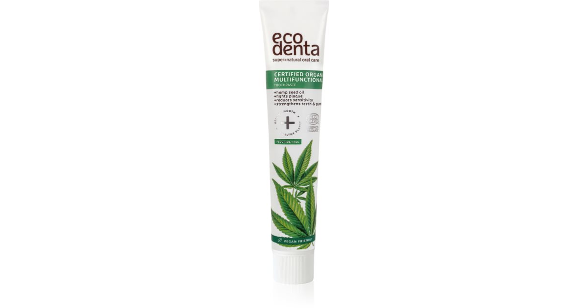 Ecodenta Certified Organic Multifunctional with Hemp organic toothpaste ...