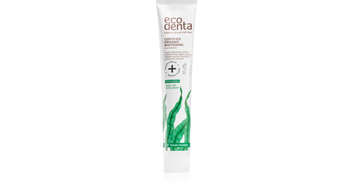 Ecodenta Certified Organic Whitening Whitening Toothpaste with seaweed ...