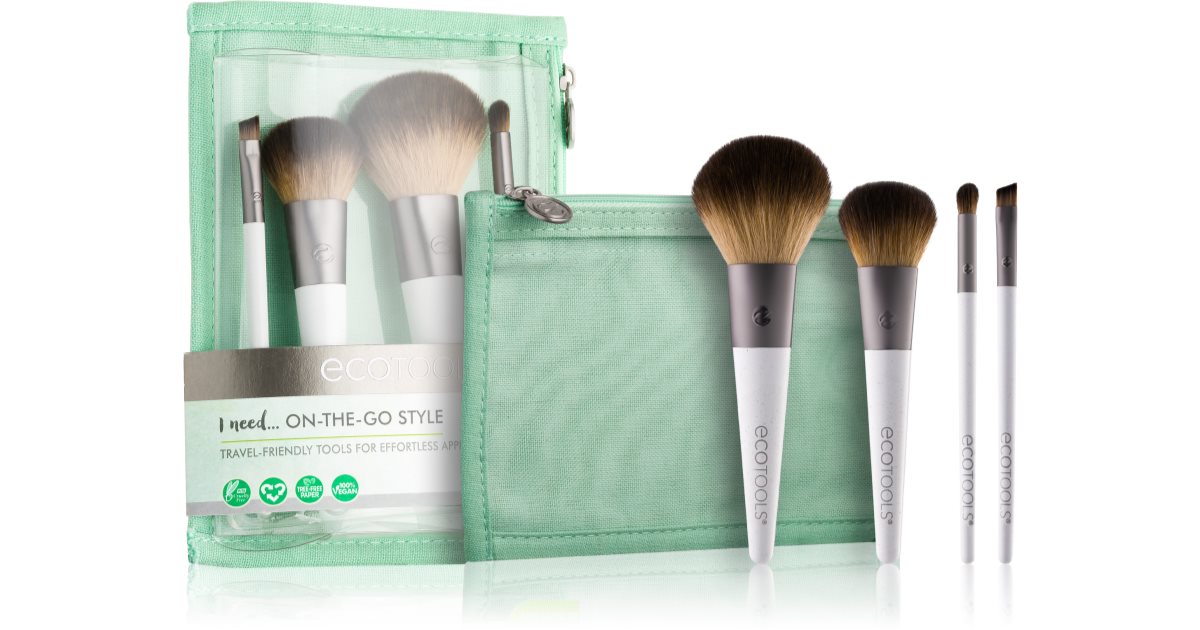 EcoTools On-The-Go Style комплект четки на път | notino.bg