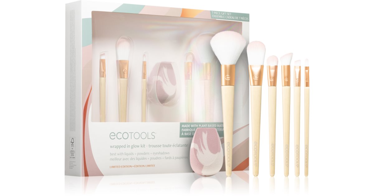 EcoTools Glow Collection Wrapped in Glow Pinselset (für den perfekten ...