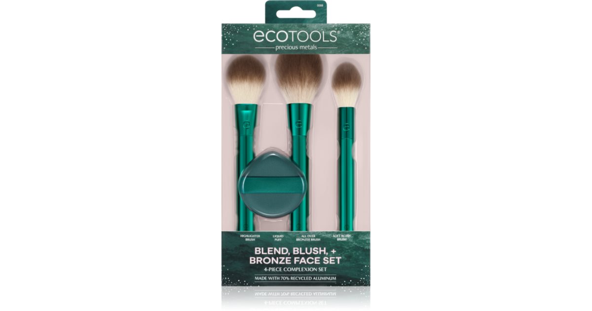 EcoTools Blend, Blush and Bronze Face Set kit de pinceaux | notino.be
