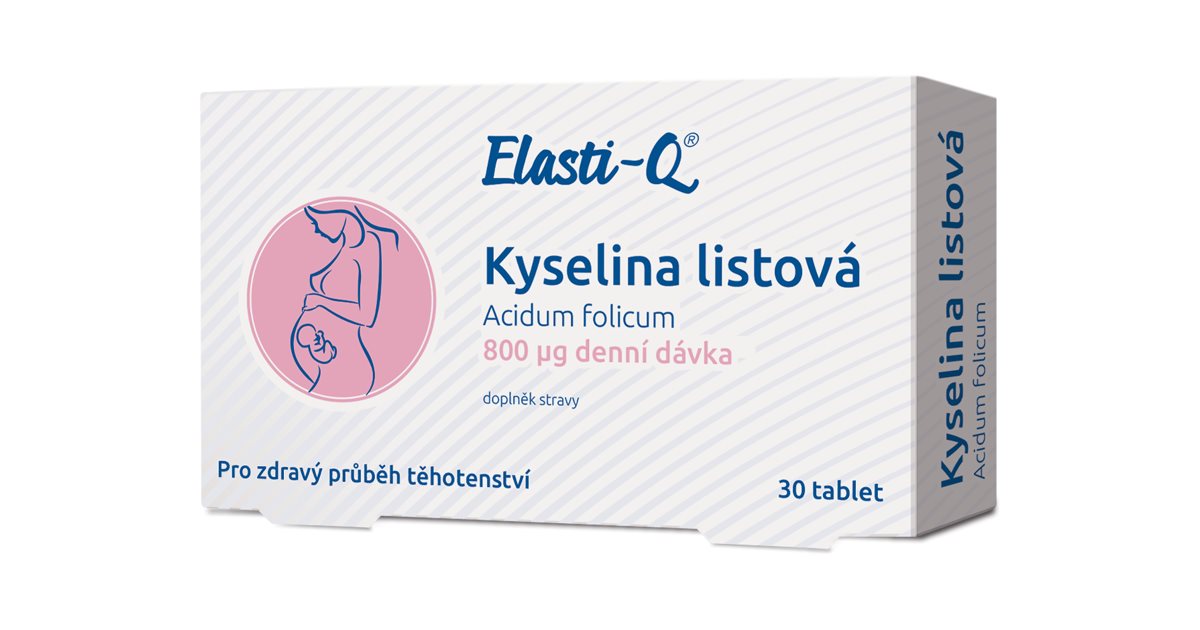 Elasti-Q Kyselina listová 800 μg Tabletten mit Folsäure | notino.at
