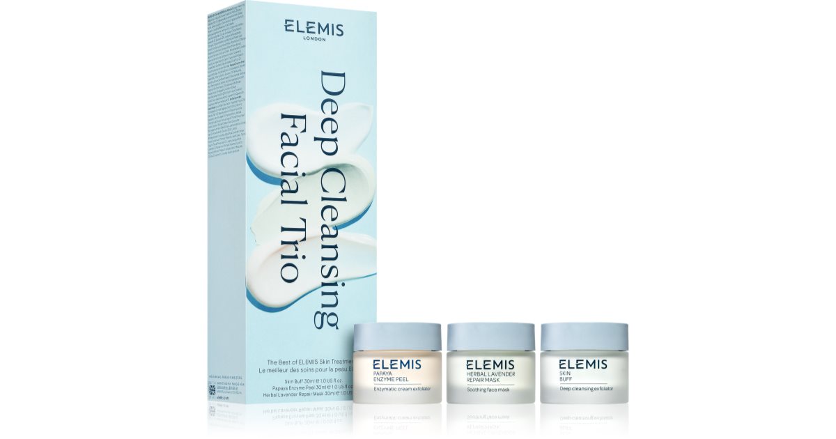 Elemis Deep Cleansing Facial Trio gift set for perfect skin cleansing ...