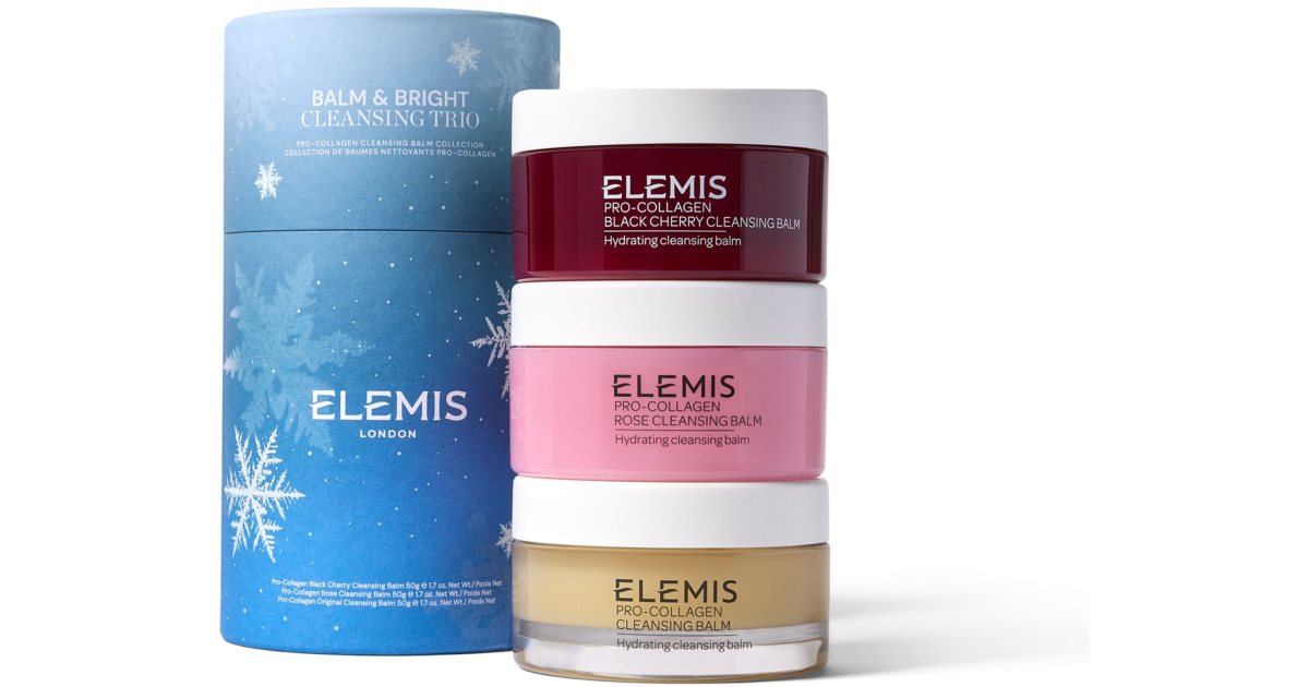 Elemis Holiday Collection Balm & Bright Cleansing Trio Gift Set | notino.ie