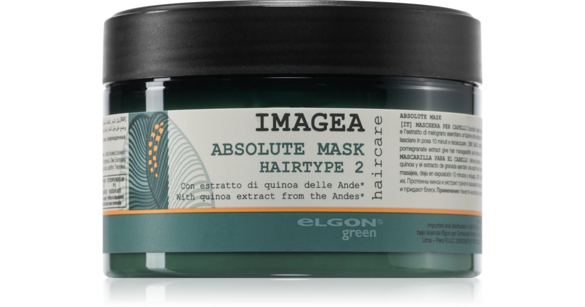 Elgon Green Imagea Absolute Mask maska pro poškozené vlasy | notino.cz