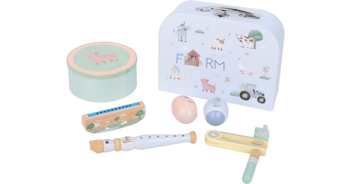 eliNeli Kids’ Musical Set Farm musical toy wooden | notino.co.uk