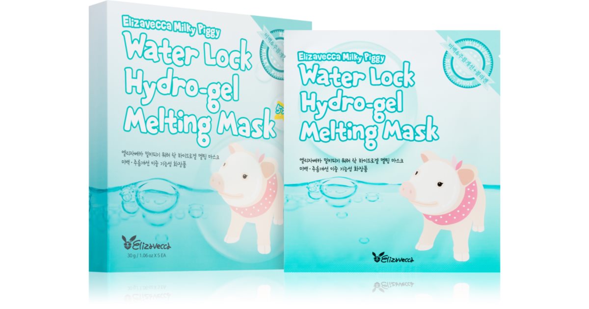 Elizavecca Milky Piggy Water Lock Hydro-gel Melting Mask masque hydrogel intense éclat et ...