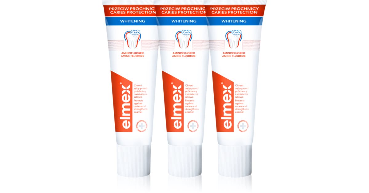 Elmex Caries Protection Whitening whitening toothpaste with fluoride ...