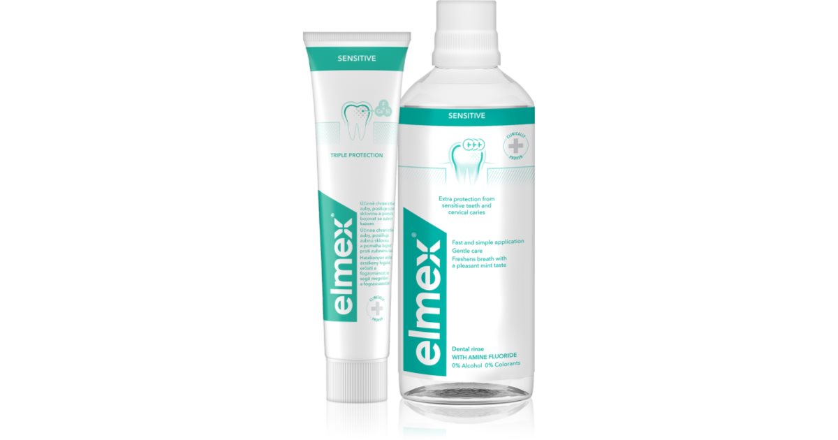 Elmex Sensitive dental care set for sensitive teeth Review | notino.co.uk