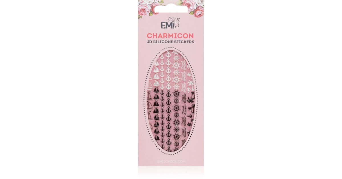 emi Charmicon Cruise Black/White Nail Stickers 3D | notino.ie