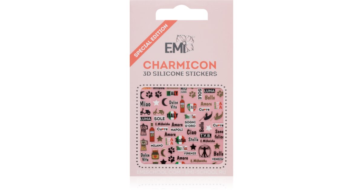 emi Charmicon Italy nail stickers 3D | notino.co.uk