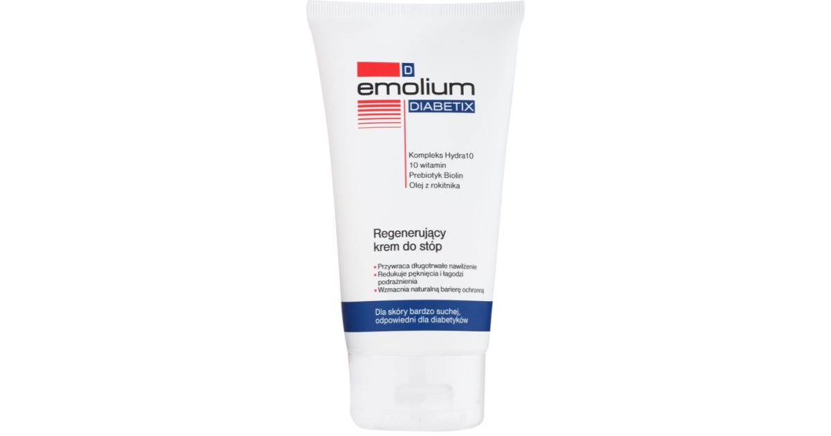 Emolium Body Care Diabetix Regenerating Moisturising Foot Cream ...