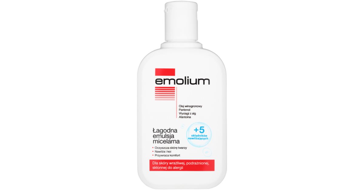 Emolium Skin Care Cleansing Micellar Lotion For Sensitive And Allergic ...