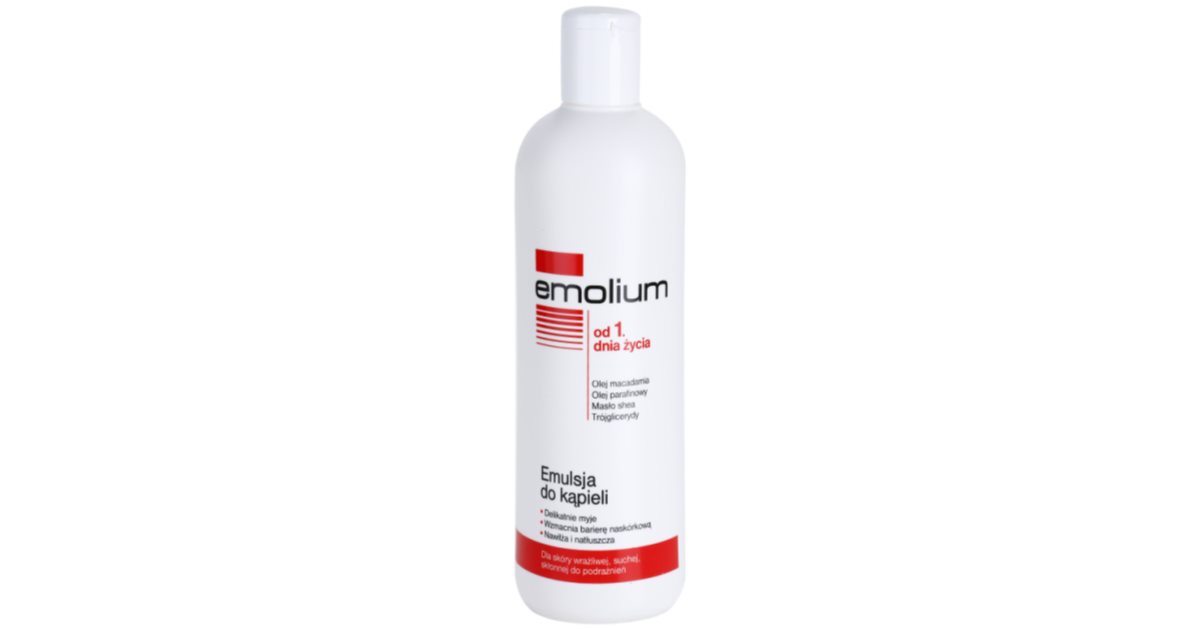 Emolium Wash & Bath Emulsion für das Bad für trockene und empfindliche Haut