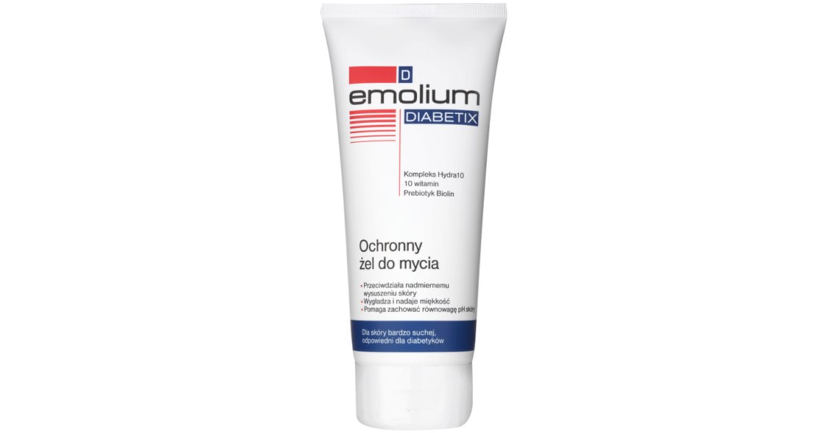 Emolium Wash & Bath Diabetix gel de limpeza de proteção para pele seca ...