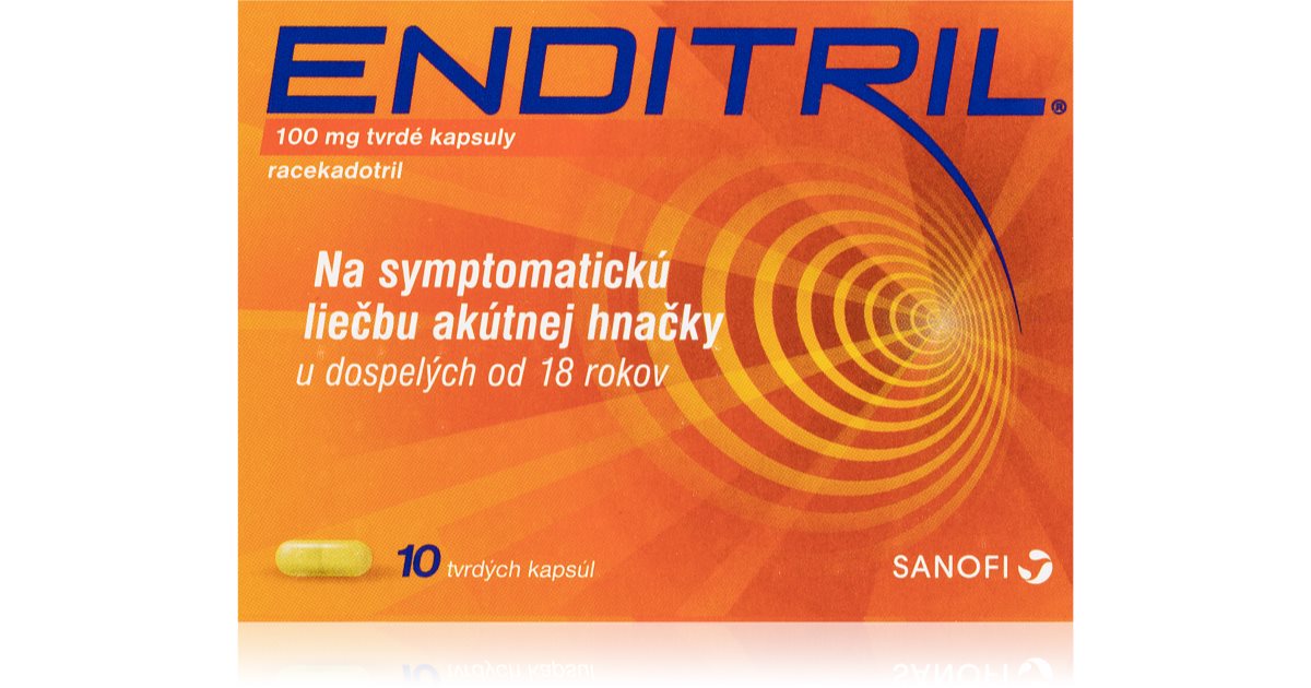 Enditril Enditril 100mg tvrdé tobolky na liečbu hnačky | notino.sk