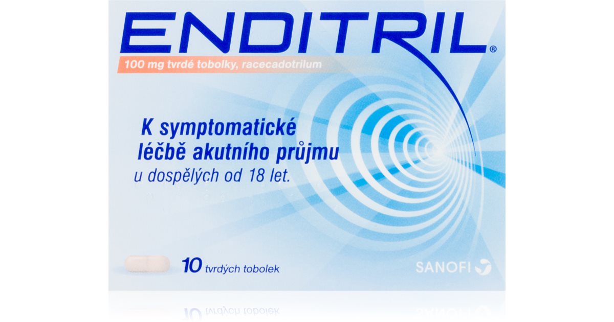 Enditril Enditril 100mg tvrdé tobolky k léčbě průjmu | notino.cz