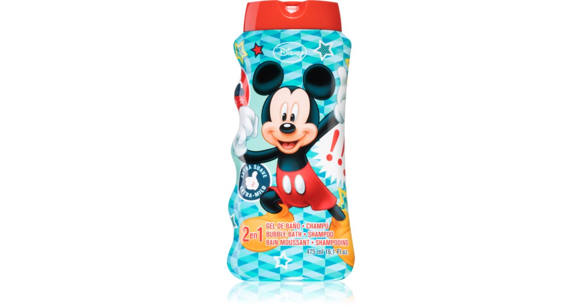 Disney Mickey Shampoo & Shower Gel Brus og badegel til børn | notino.dk