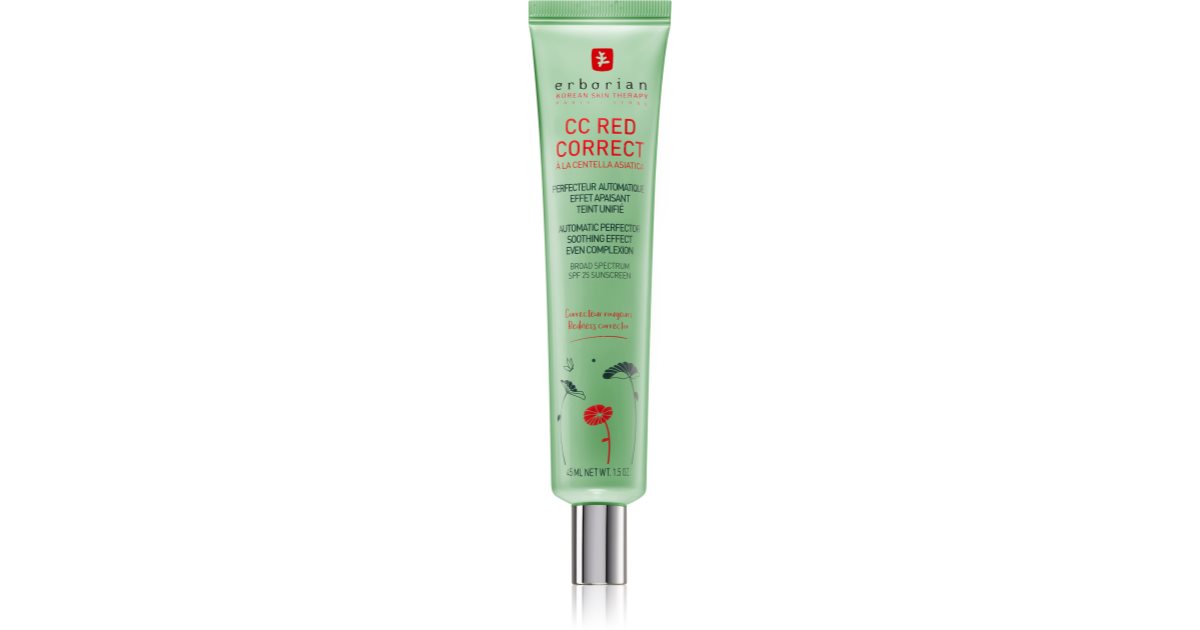 Erborian CC Red Correct crema CC antirrojeces SPF 25 | notino.es