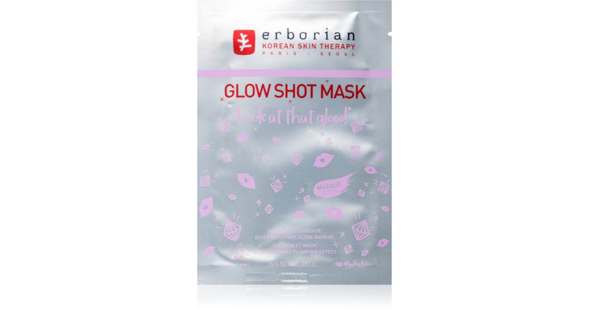 Erborian Shot Mask Look at that glow! Aufhellende Tuchmaske