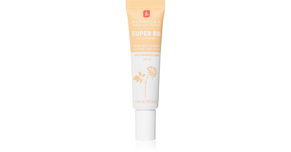 Erborian Super BB Covering Care-Cream BB crème pour un teint parfait et ...