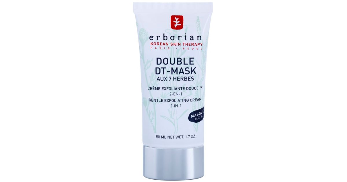 Erborian Detox Double DT-Mask 7 Herbs делікатний крем-ексфоліант 2 в 1 ...