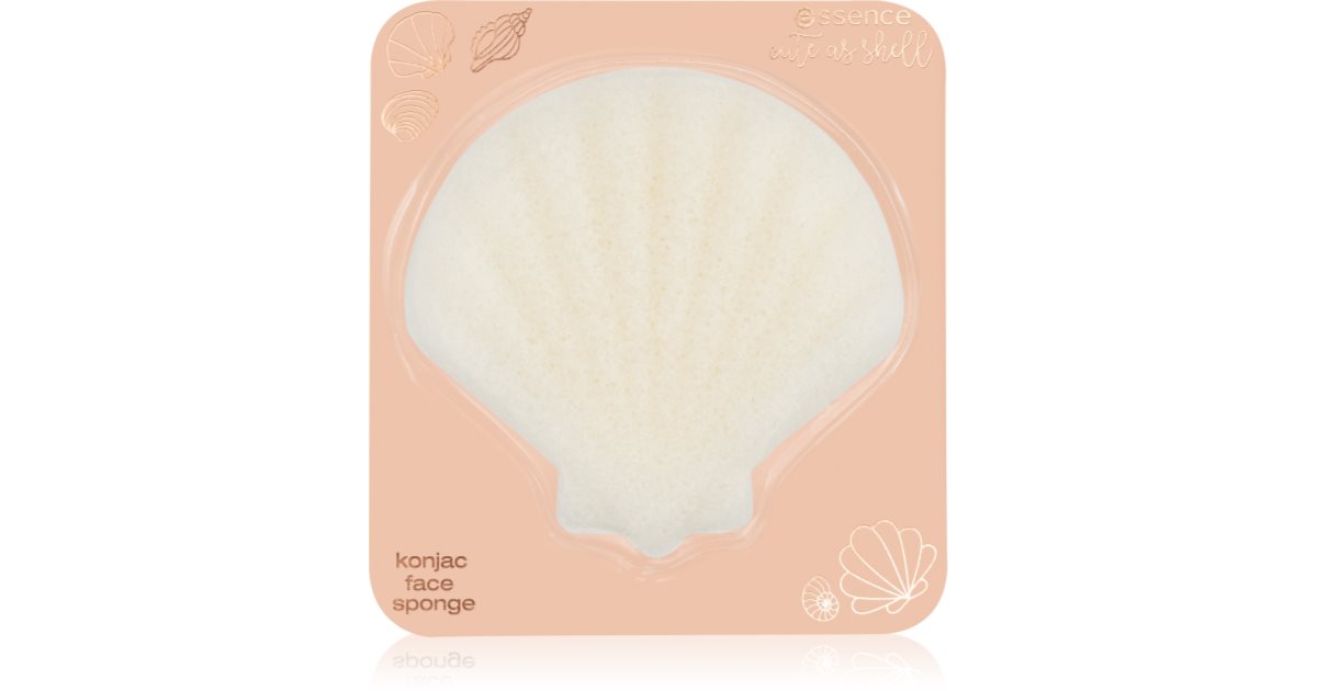 essence Cute as shell Konjac sponge gentle exfoliating sponge for the ...