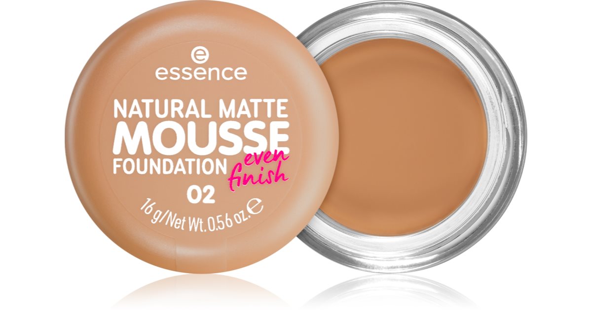essence NATURAL MATTE MOUSSE pěnový make-up recenze | notino.cz