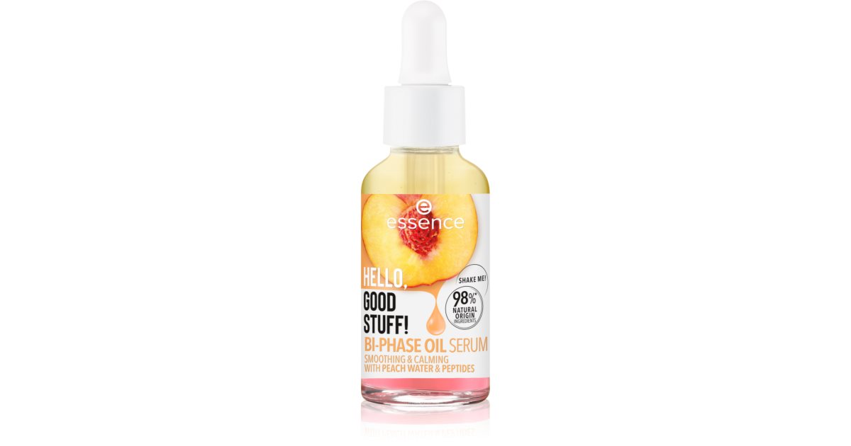essence Hello, Good Stuff! Peach Water & Peptides two-phase serum ...