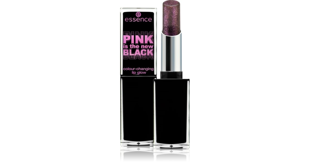 Essence PINK is the new BLACK pH colour changing Glittering Lipstick ...