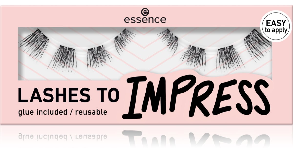 essence LASHES TO IMPRESS false eyelashes with glue | notino.co.uk