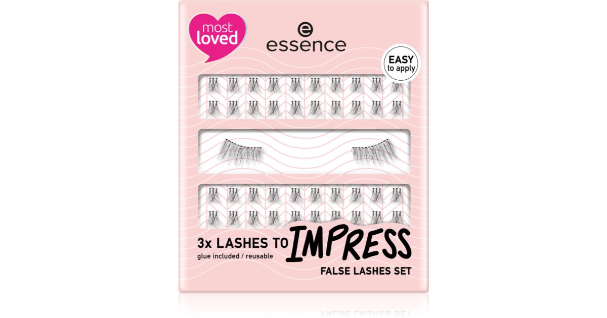 essence LASHES TO IMPRESS false eyelashes economy pack | notino.co.uk
